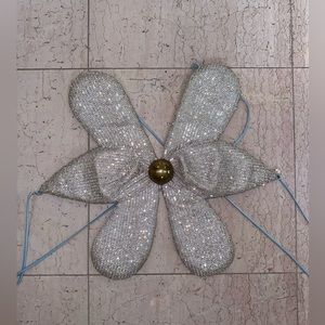 AREA | Tops | Area Nyc Crystal Embellished Flower Top Rare | Poshmark